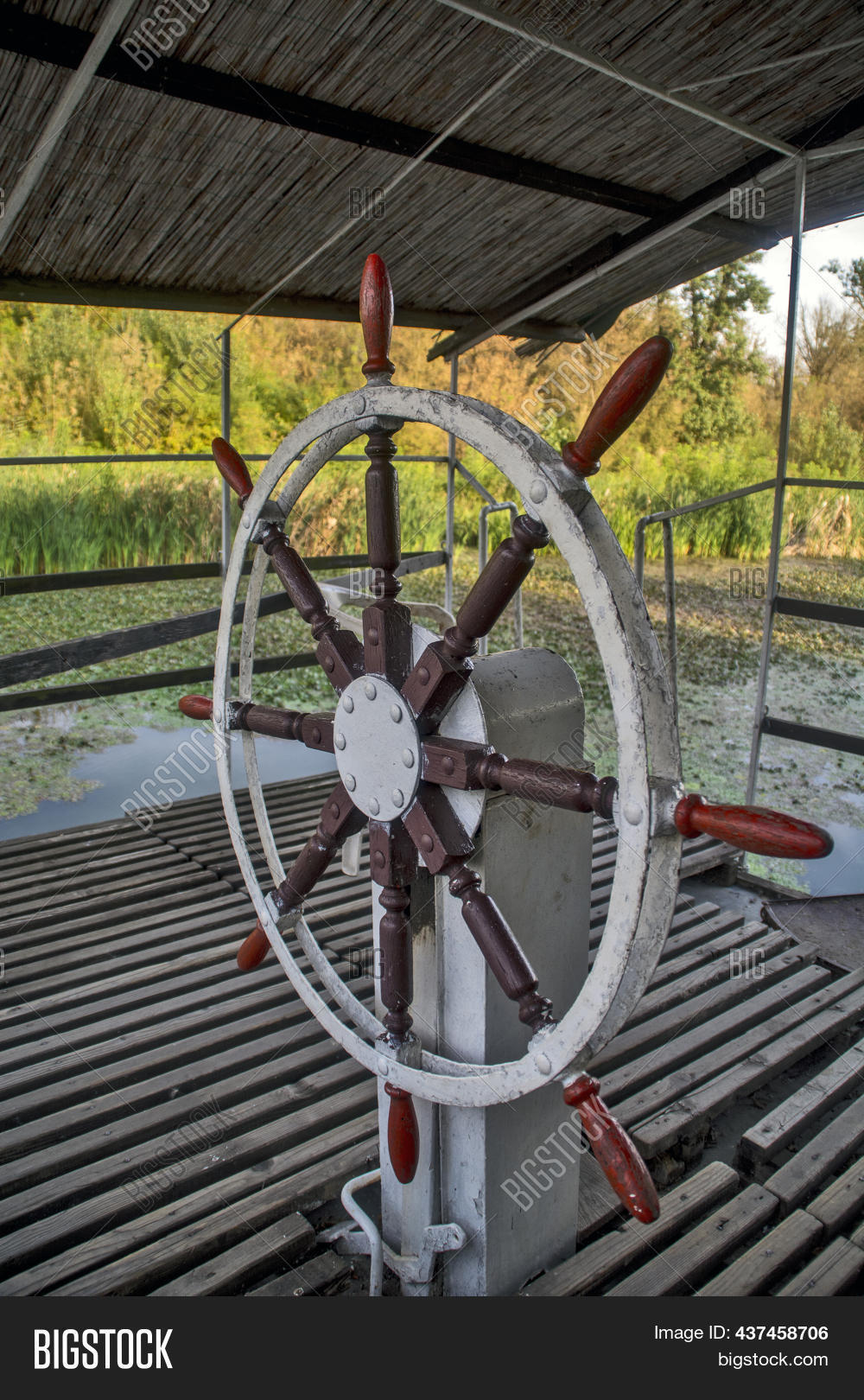 Rudder On Tourist Boat Image & Photo (Free Trial) | Bigstock