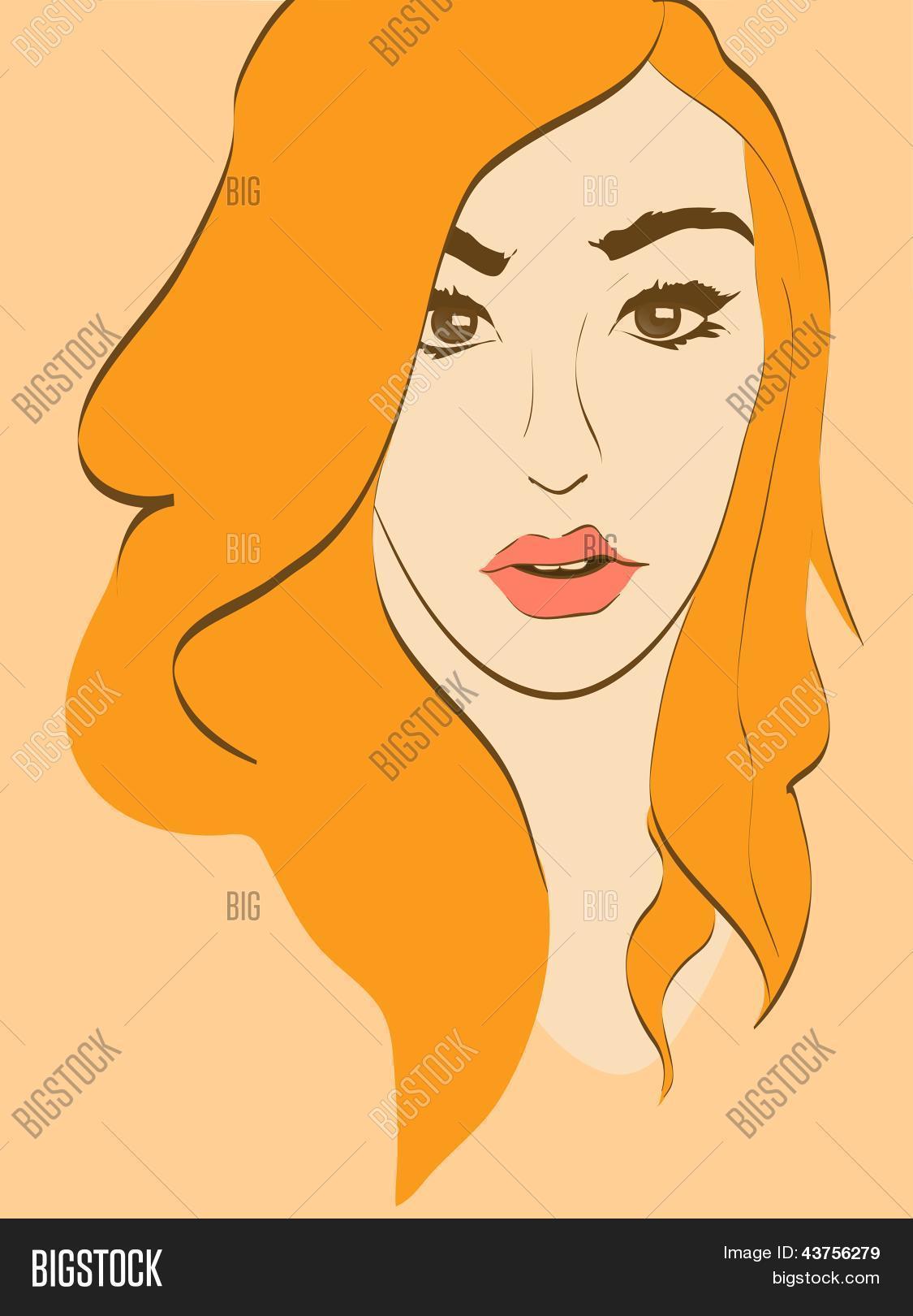Beautiful Woman Face Vector & Photo (Free Trial) | Bigstock