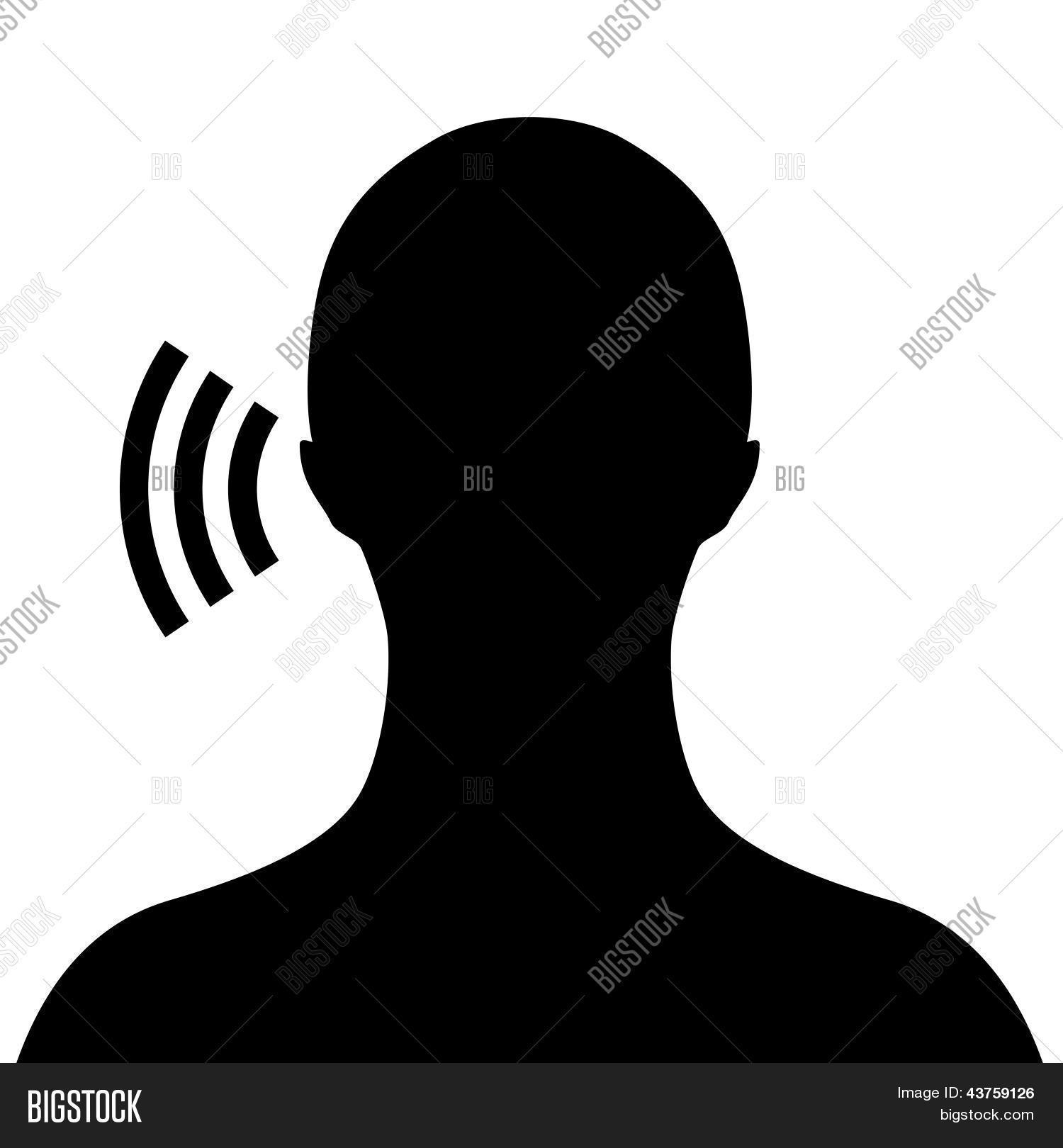 Vector Listen Symbol Vector & Photo (Free Trial) | Bigstock