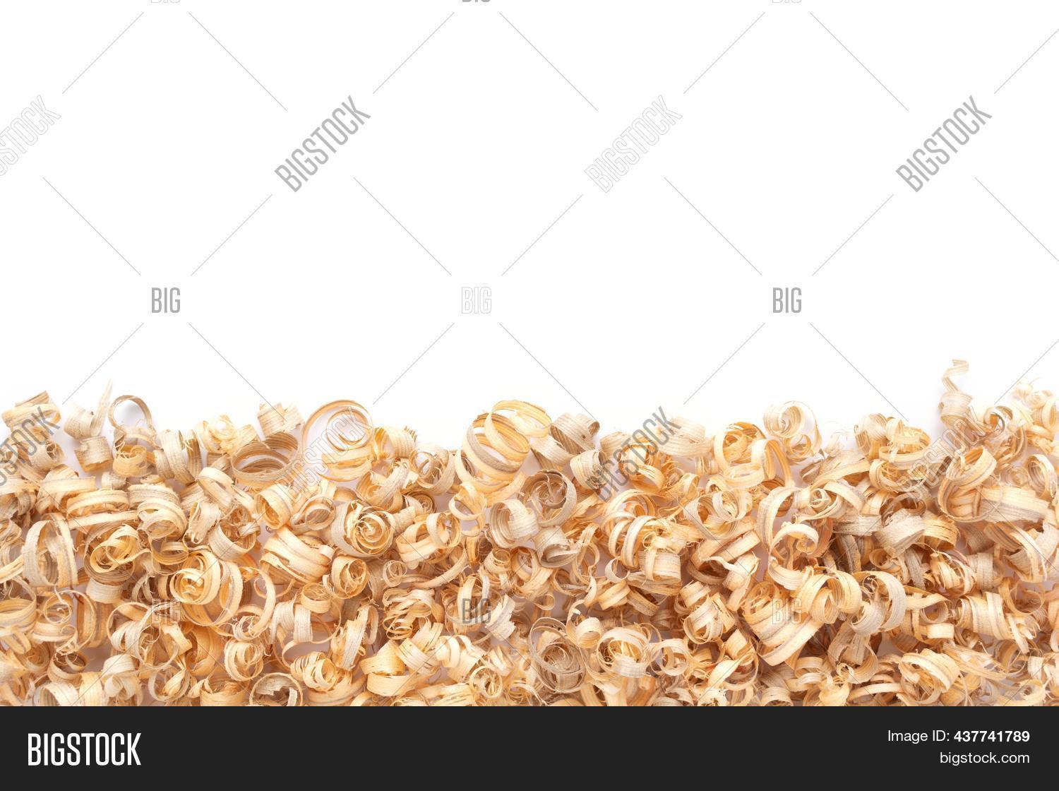 Wood Shavings Isolated Image & Photo (Free Trial) | Bigstock