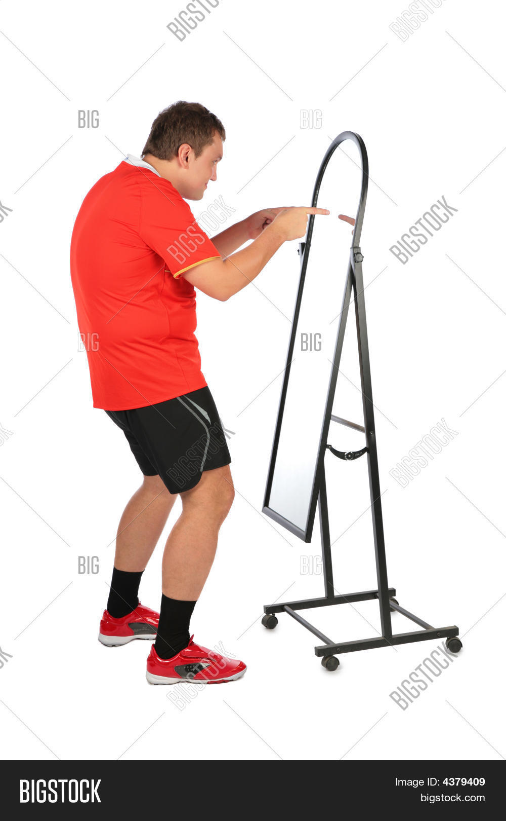 Man Looking Mirror Image & Photo (Free Trial) | Bigstock