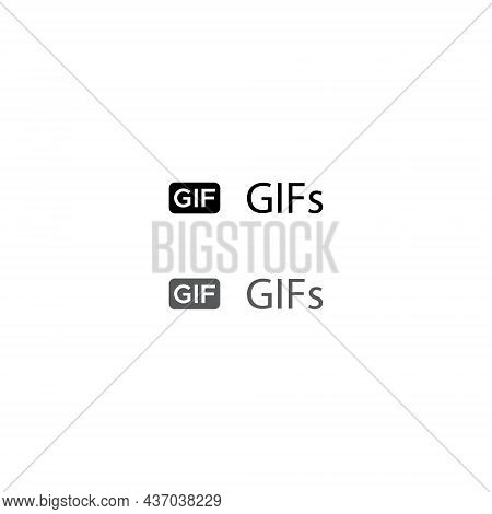 Gif Button Icon Vector & Photo (Free Trial) | Bigstock
