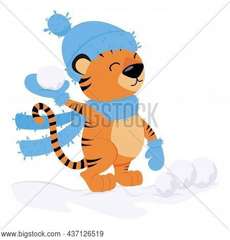 Cute Cartoon Tiger Vector & Photo (Free Trial) | Bigstock
