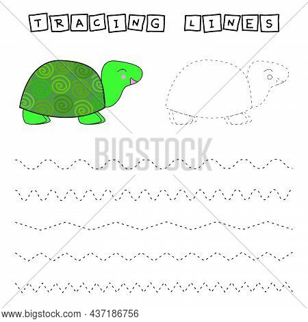 Tracing Lines Game Vector & Photo (Free Trial) | Bigstock