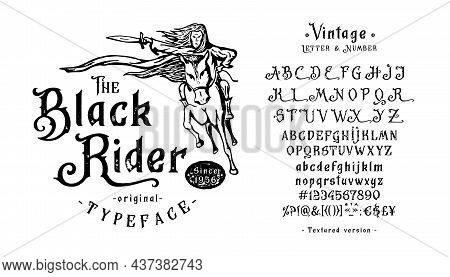 Font Black Rider. Vector & Photo (Free Trial) | Bigstock
