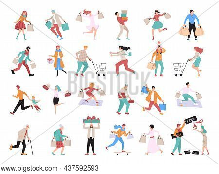 Big Set People Hopping Image & Photo (Free Trial) | Bigstock