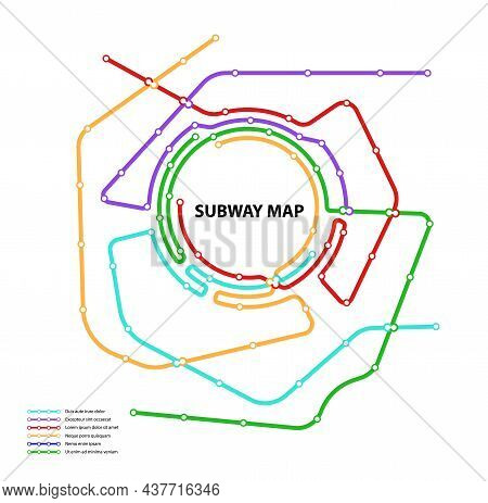 Subway Map. Template Vector & Photo (Free Trial) | Bigstock
