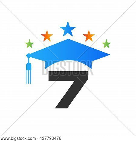 Letter 7 Education Vector & Photo (Free Trial) | Bigstock
