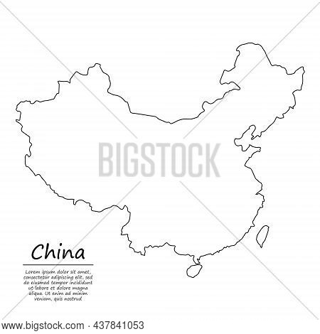 Simple Outline Map Vector & Photo (Free Trial) | Bigstock