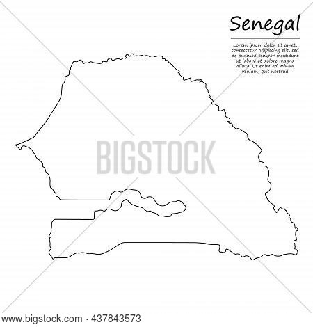 Simple Outline Map Vector & Photo (Free Trial) | Bigstock