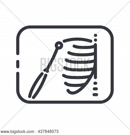 Line Icon Roentgen Vector & Photo (Free Trial) | Bigstock