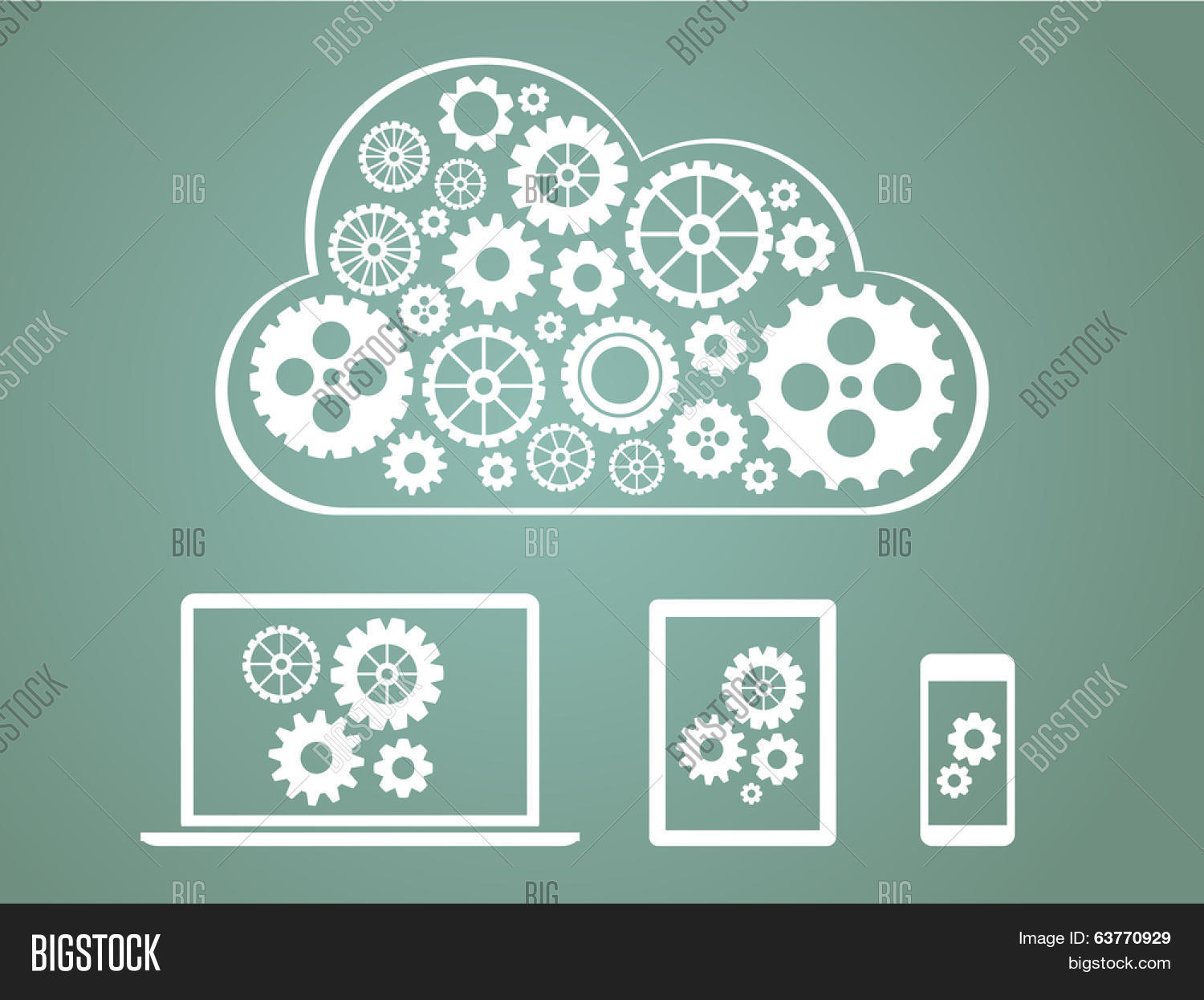 Cloud Computing Vector & Photo (Free Trial) | Bigstock