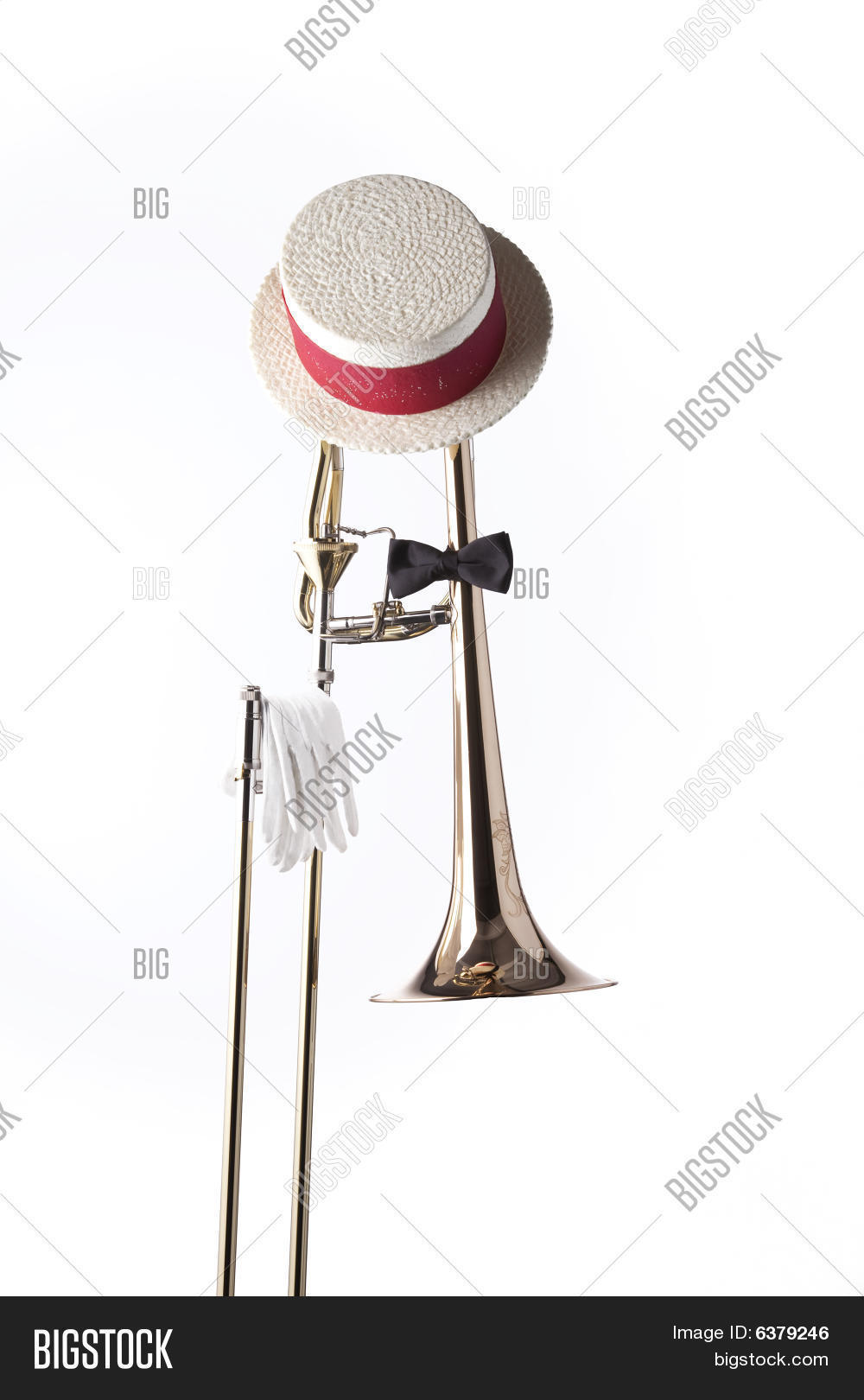 Trombone Hat Gloves Image & Photo (Free Trial) | Bigstock