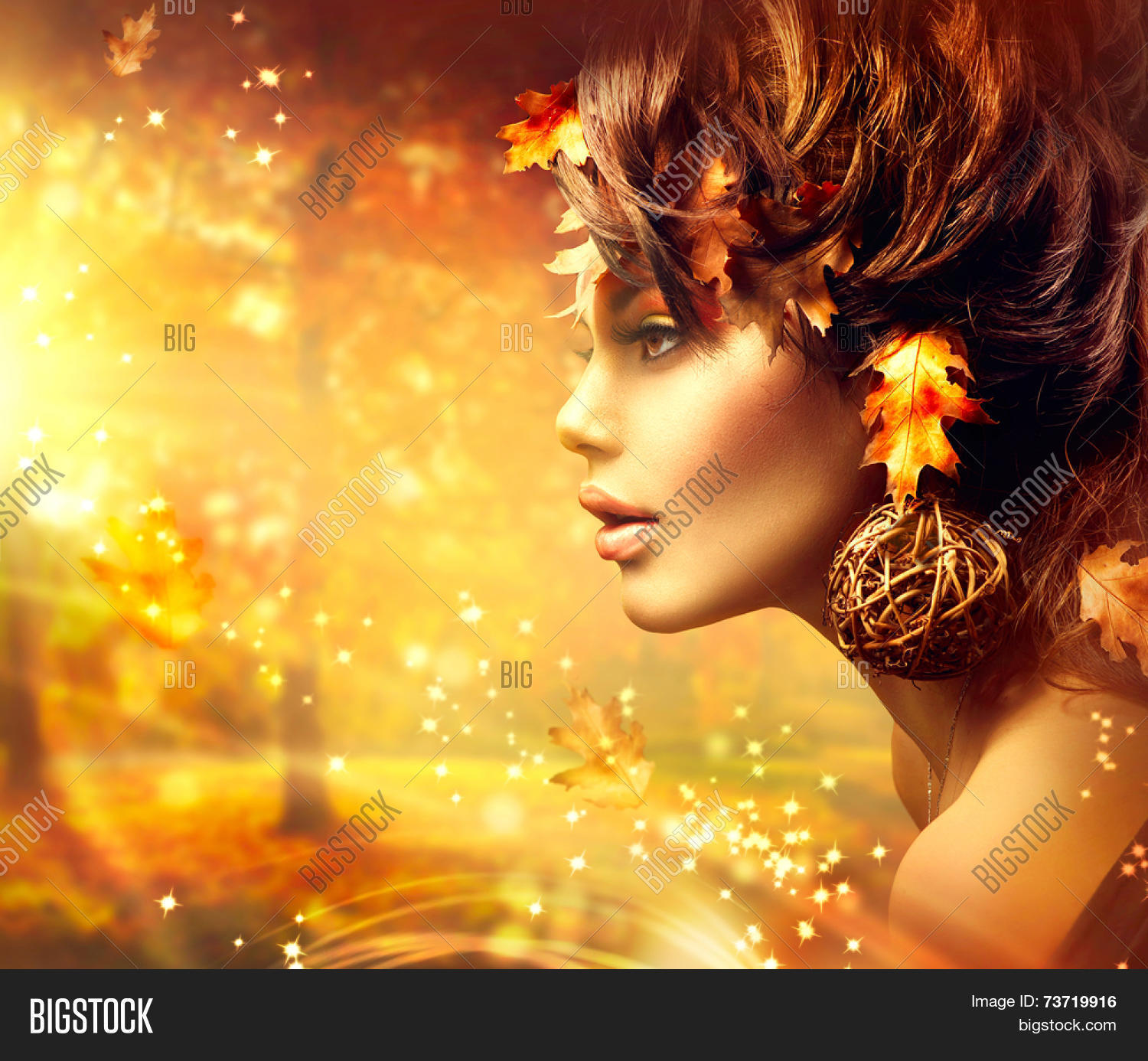 Autumn Woman Fantasy Image & Photo (Free Trial) | Bigstock