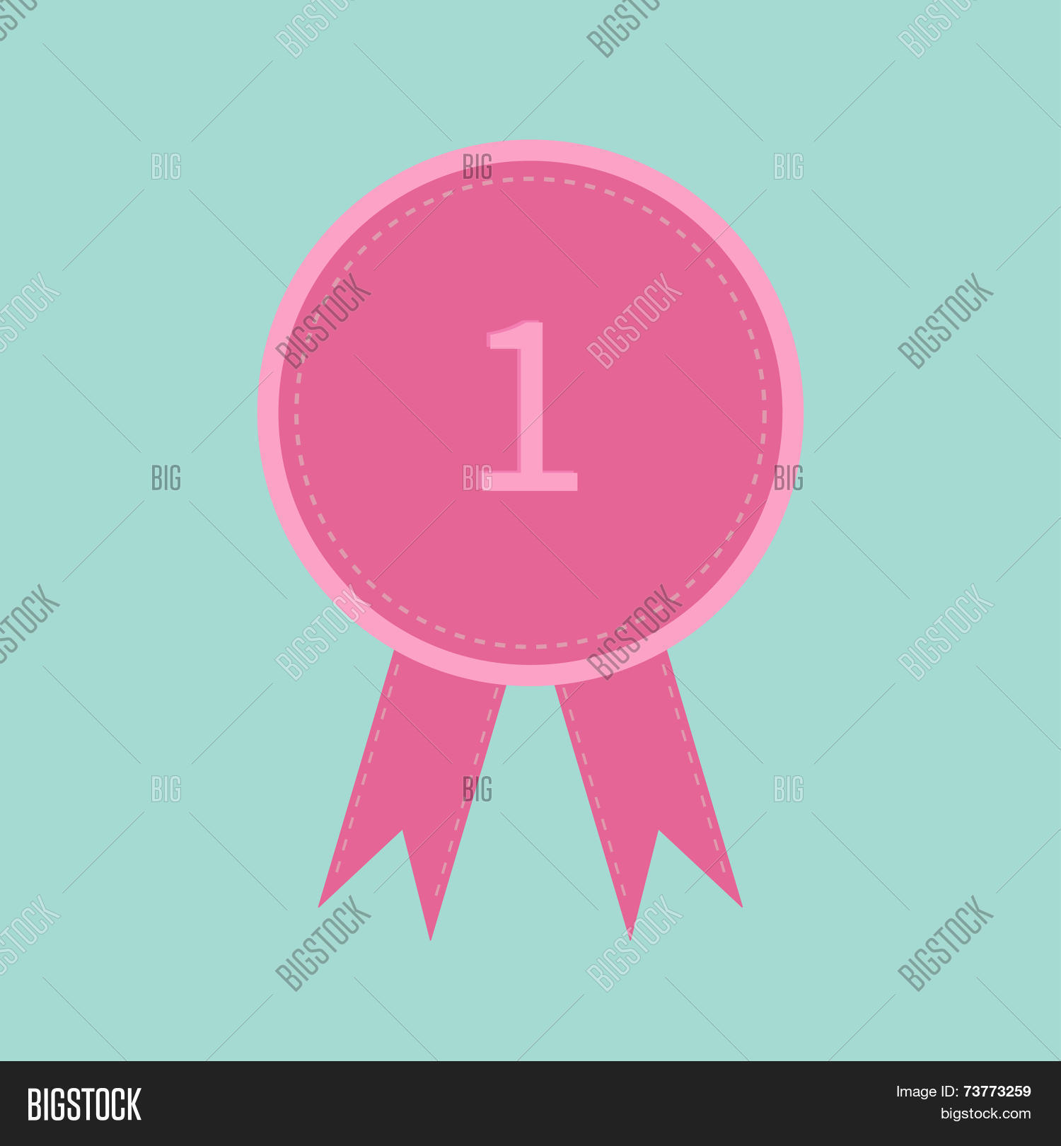 Badge Ribbons Number Vector & Photo (Free Trial) | Bigstock