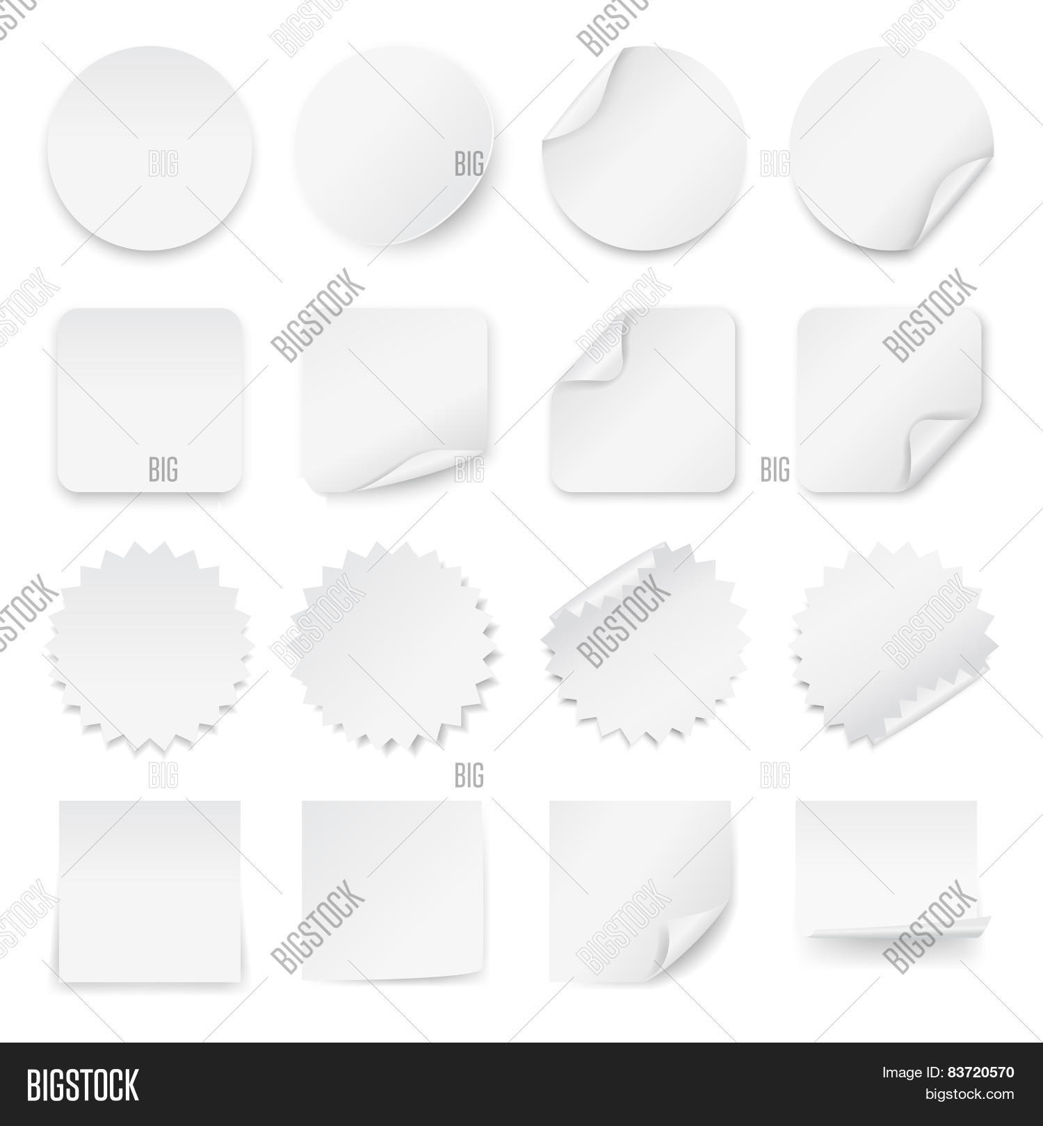 Set Blank White Vector & Photo (Free Trial) | Bigstock