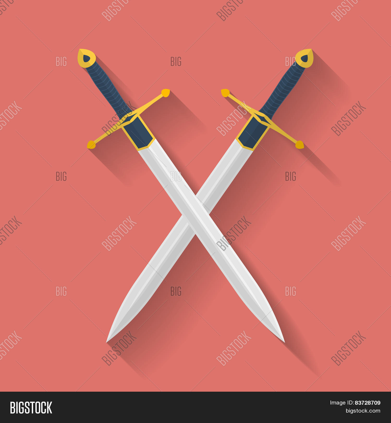 Icon Ancient Swords. Vector & Photo (Free Trial) | Bigstock