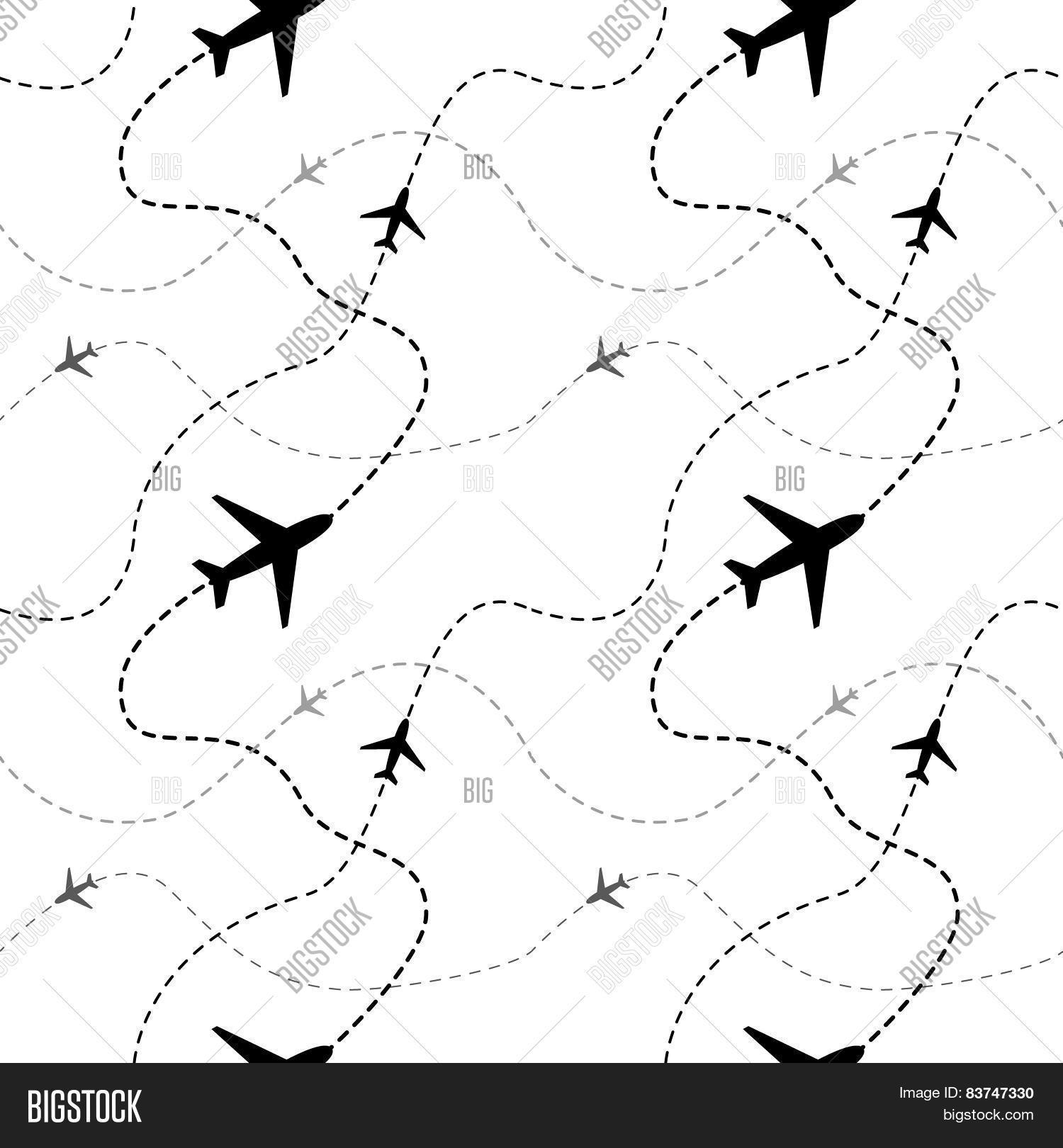 Airline Routes Planes Vector & Photo (Free Trial) | Bigstock