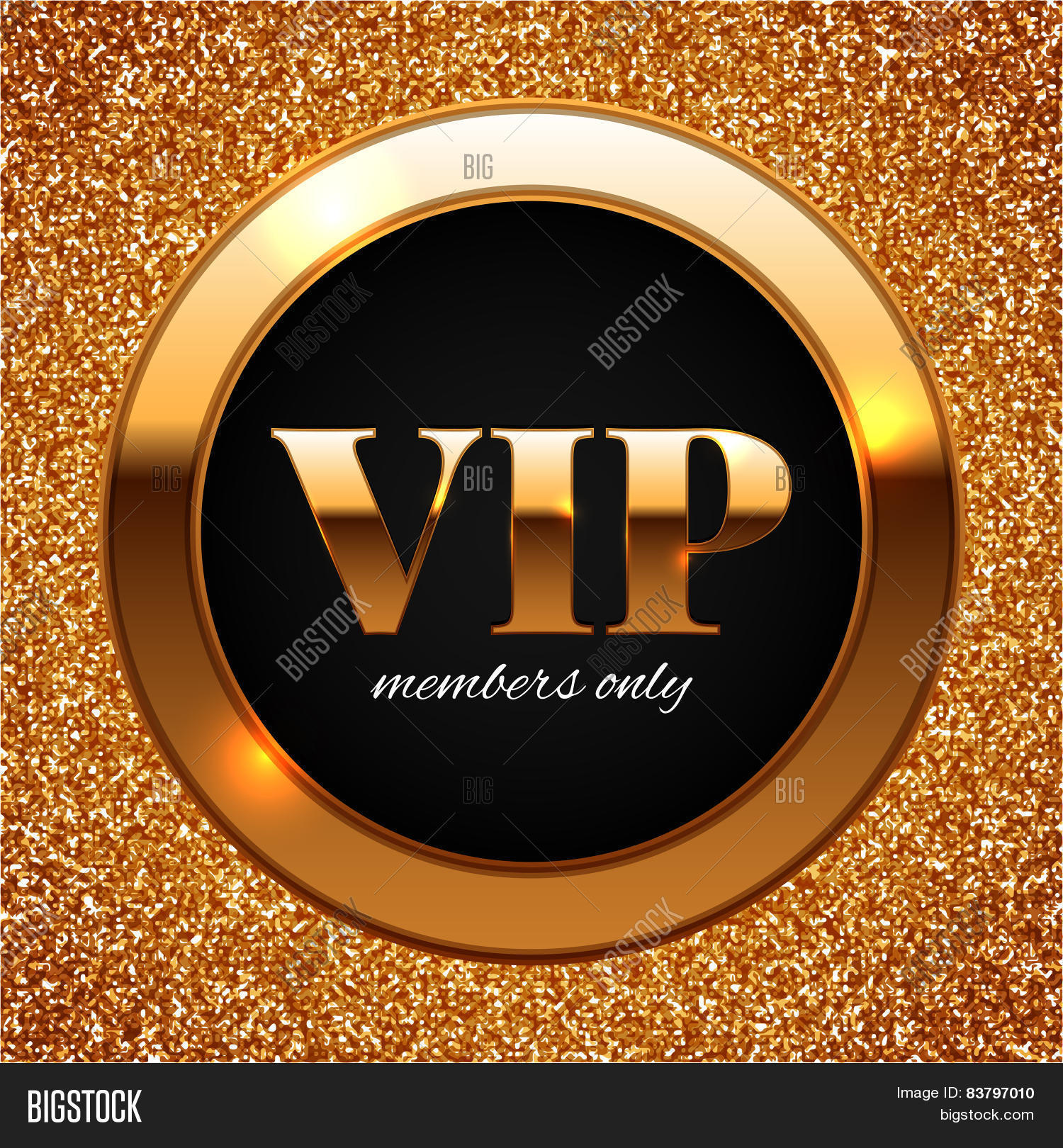 Gold Vip Vector Vector & Photo (Free Trial) | Bigstock