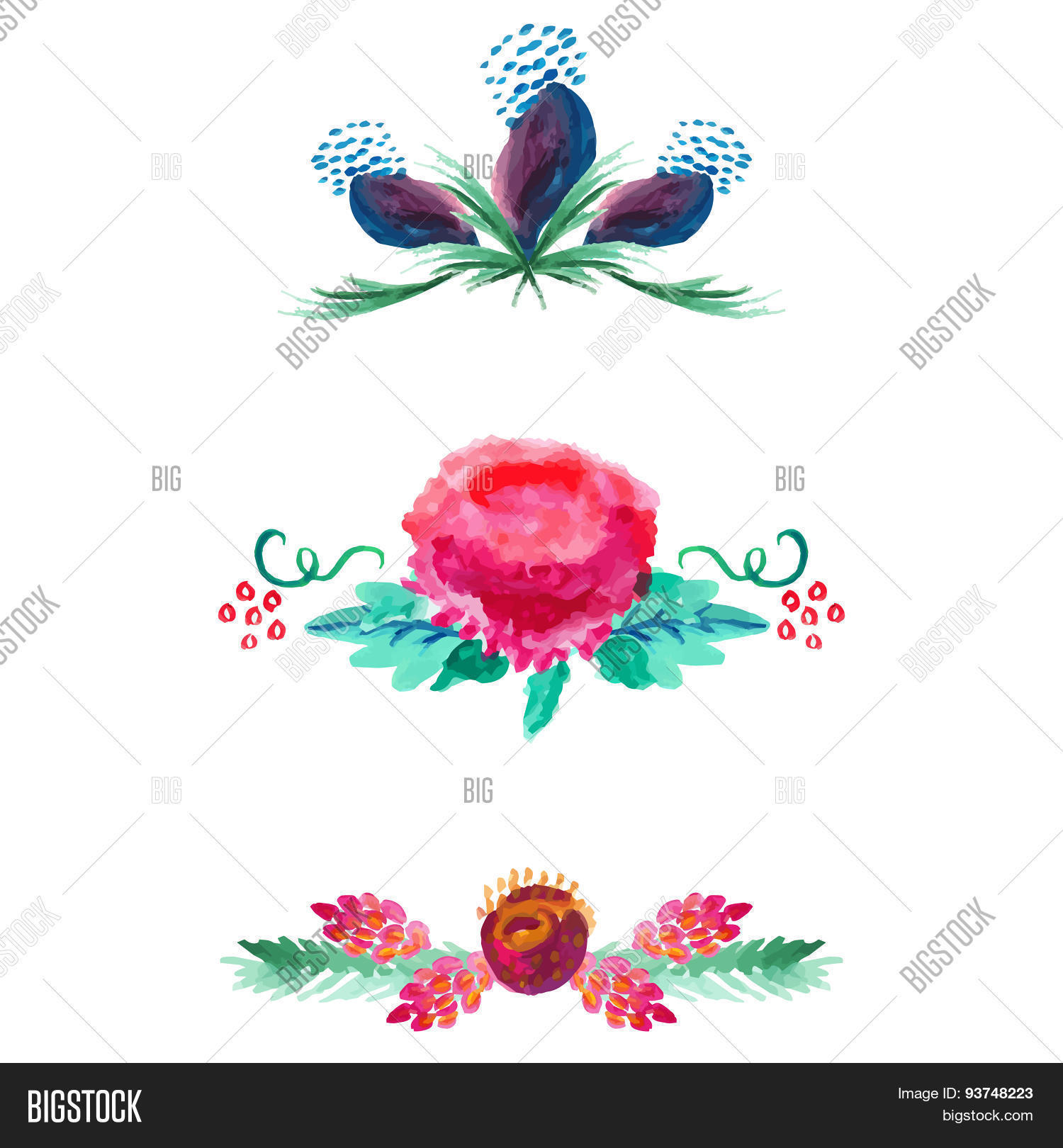 Watercolor Borders Vector & Photo (Free Trial) | Bigstock