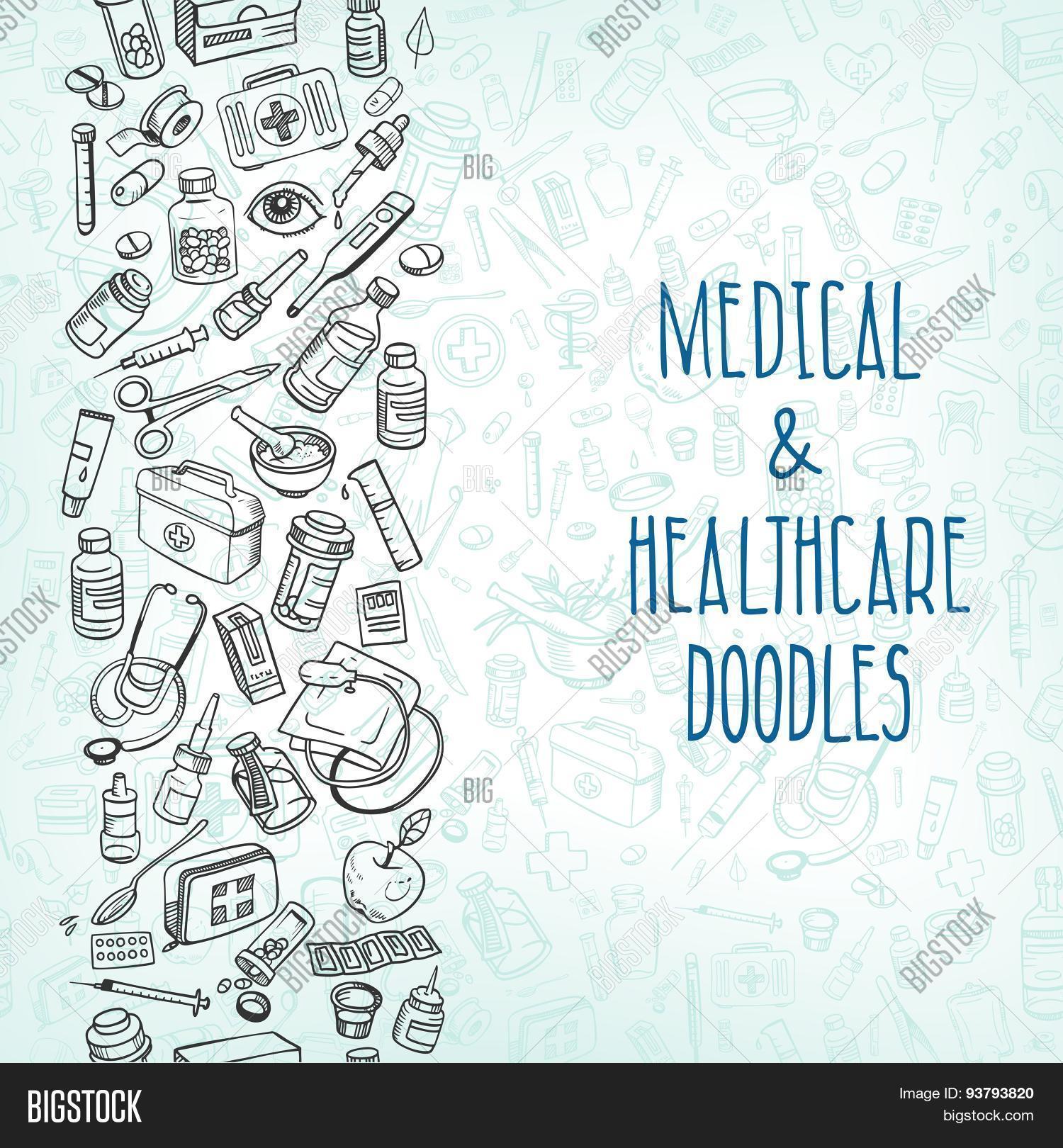 Medicine Doodle Vector & Photo (Free Trial) | Bigstock