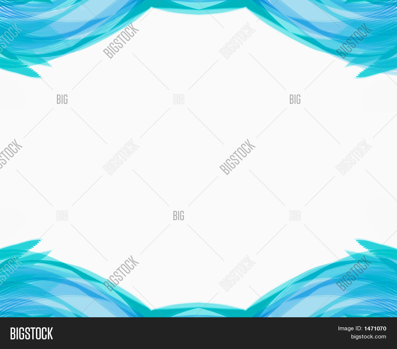 Blue Green Wave Frame Image & Photo (Free Trial) | Bigstock