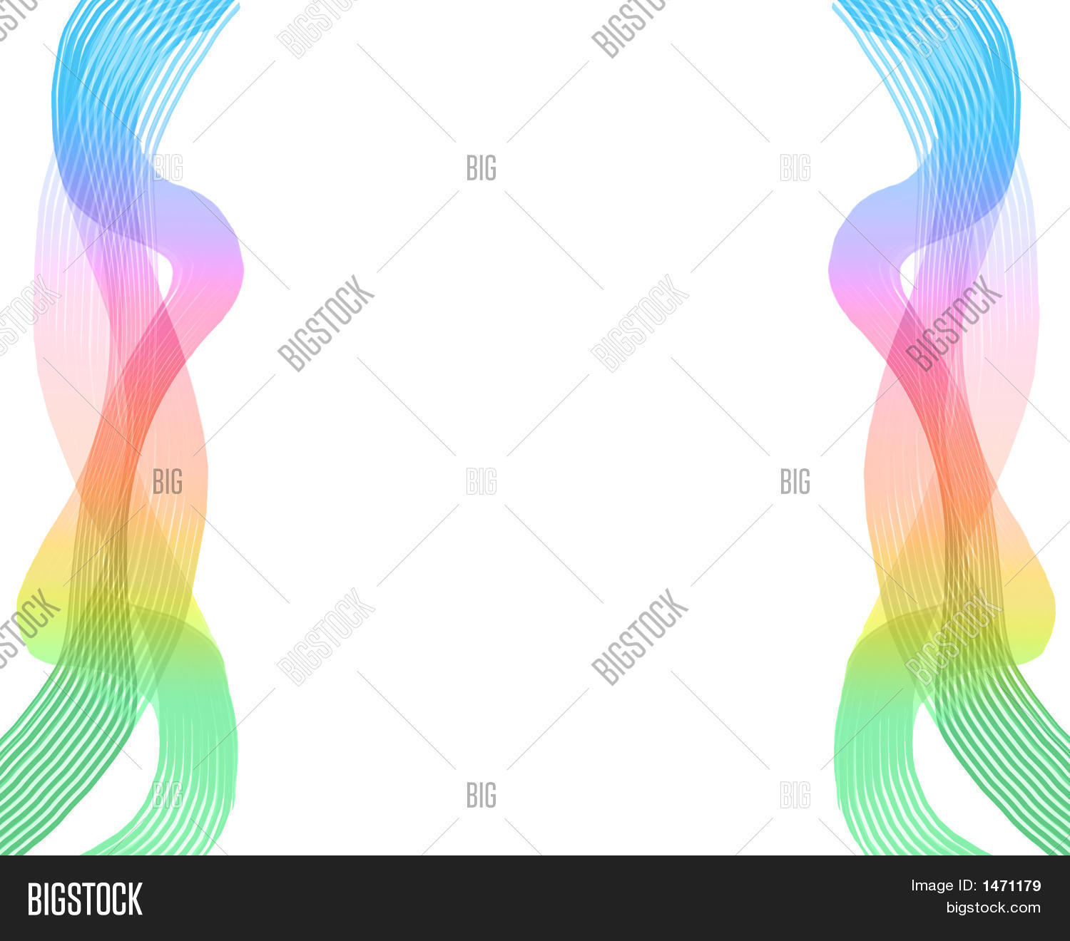 Rainbow Ribbon Waves Image & Photo (Free Trial) | Bigstock