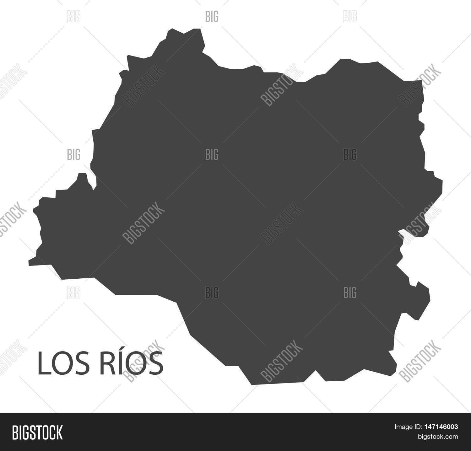 Los Rios Chile Map Vector & Photo (Free Trial) | Bigstock