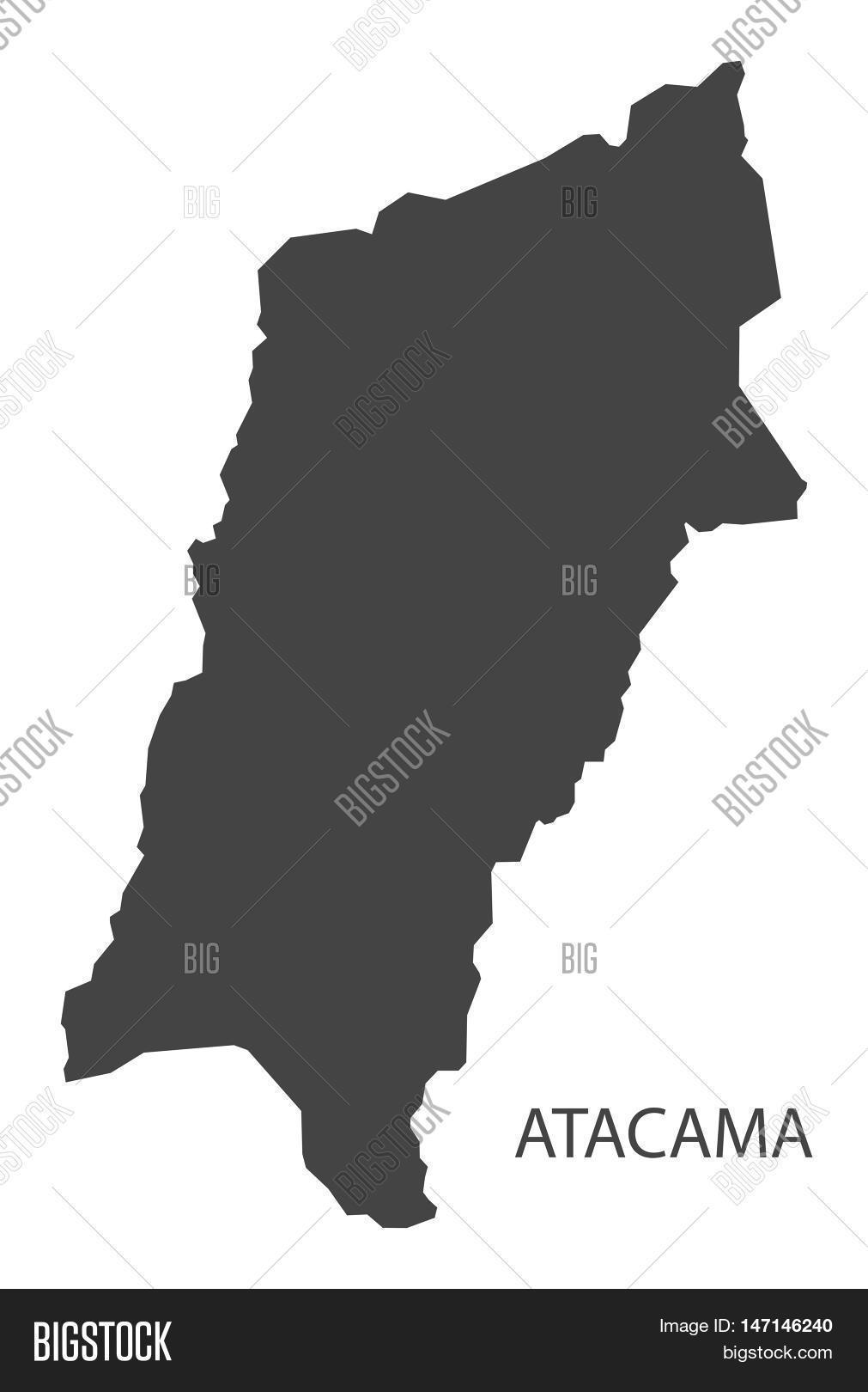 Atacama Chile Map Vector & Photo (Free Trial) | Bigstock