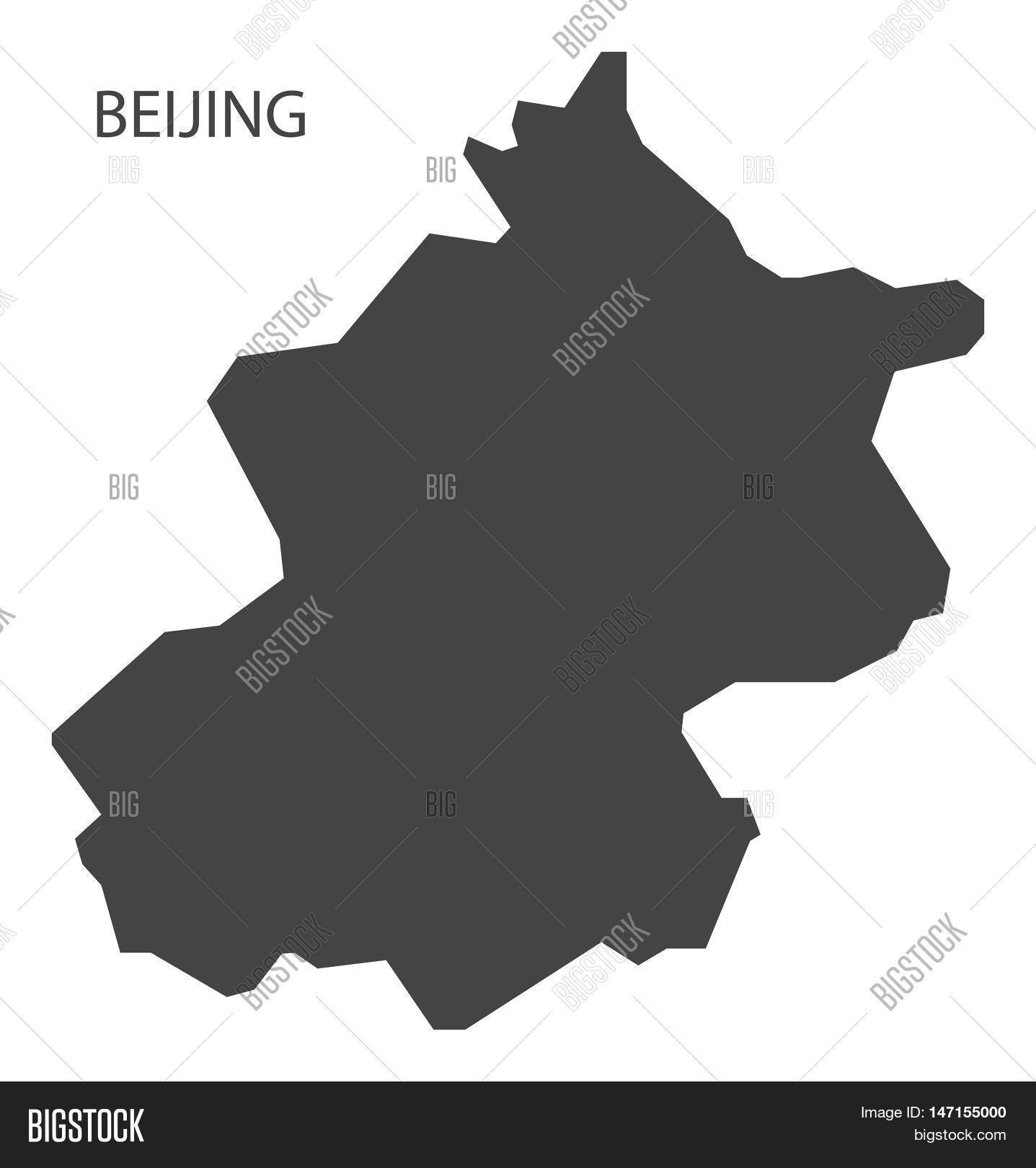 Beijing China Map Vector & Photo (Free Trial) | Bigstock