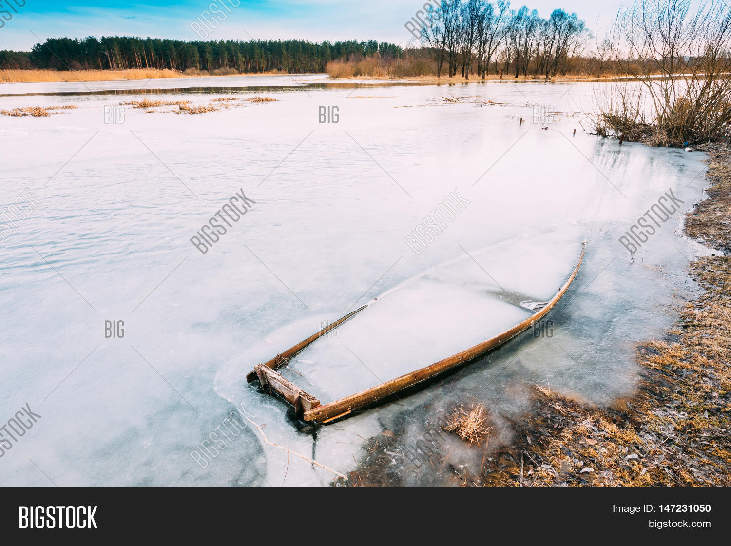 Frozen Into Ice River Image & Photo (Free Trial) | Bigstock