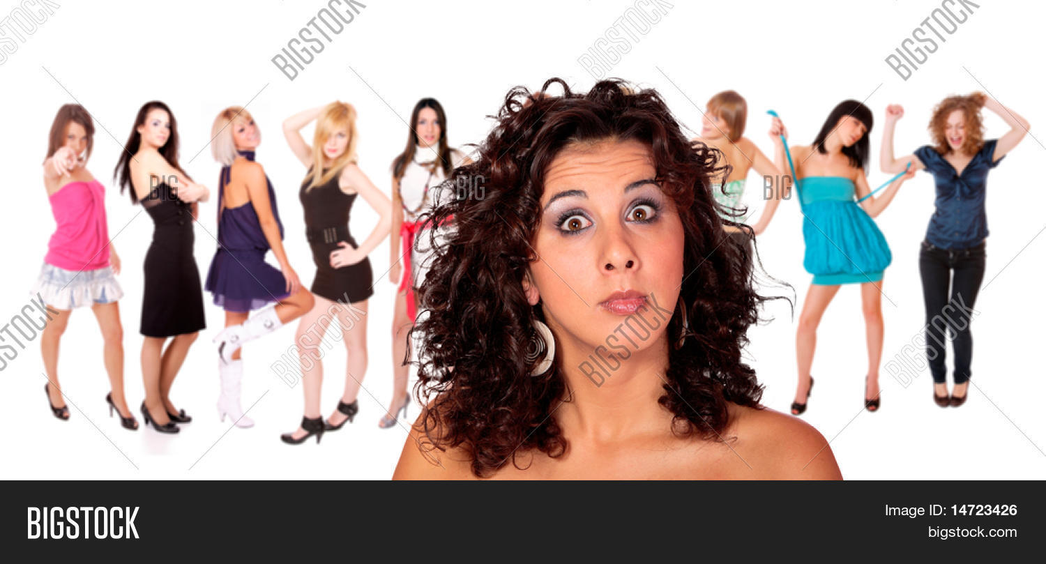 Girl Group Isolated On Image & Photo (Free Trial) | Bigstock