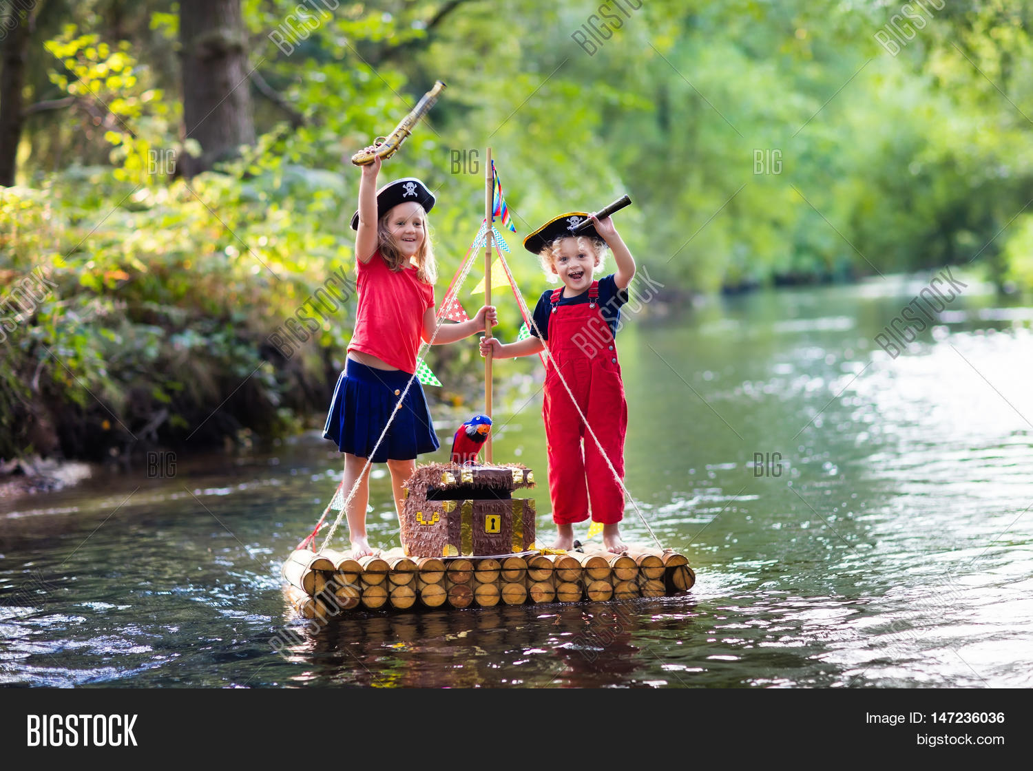 Kids Playing Pirate Image & Photo (Free Trial) | Bigstock