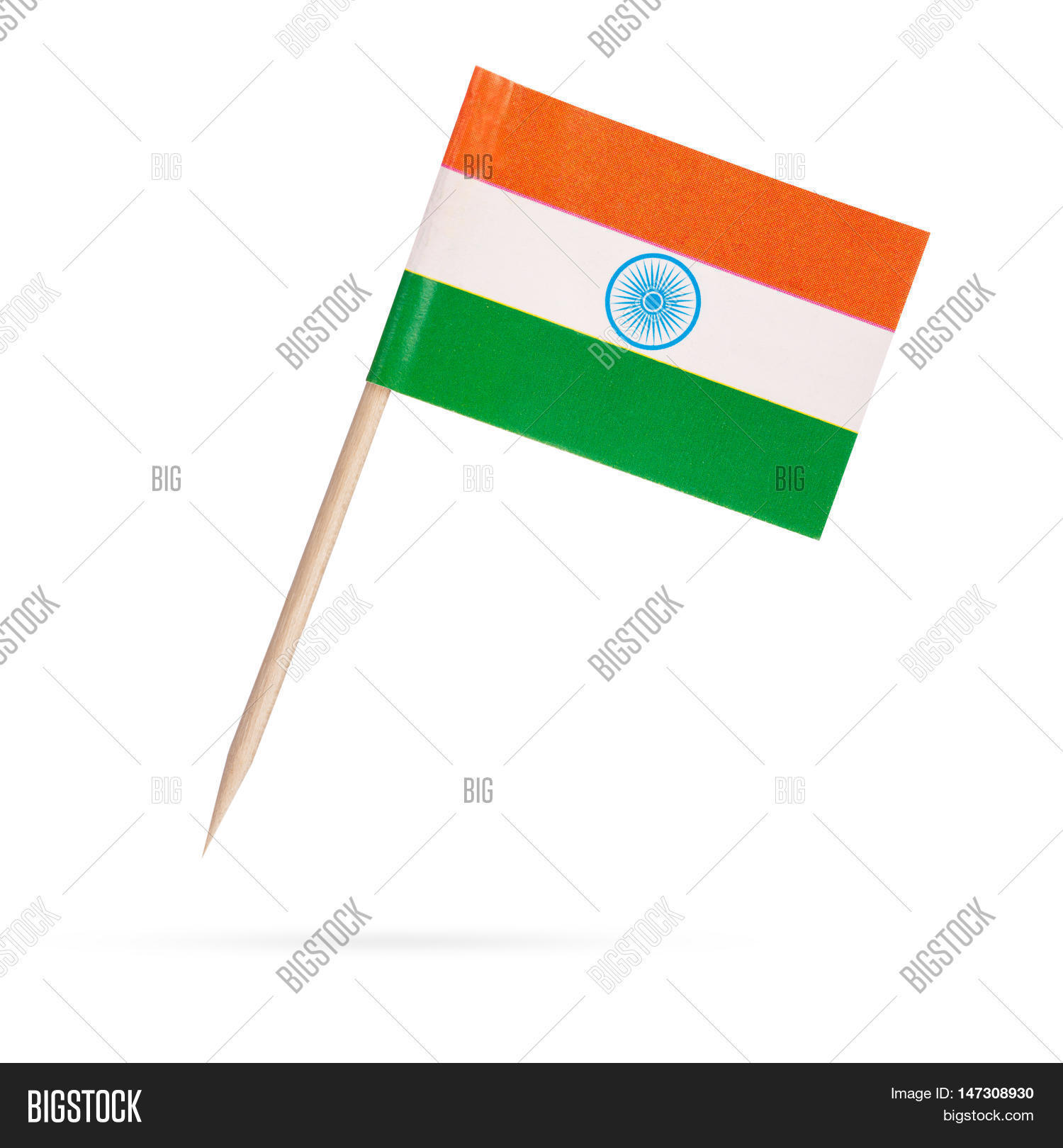Mini Paper Flag India Image & Photo (Free Trial) | Bigstock