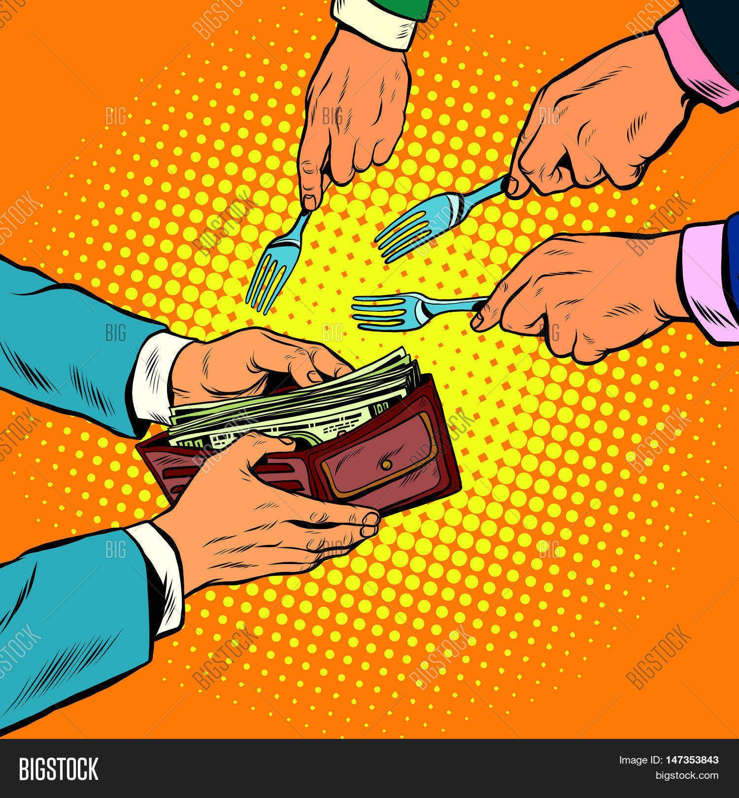 Corruption Theft Money, Pop Art Vector & Photo | Bigstock