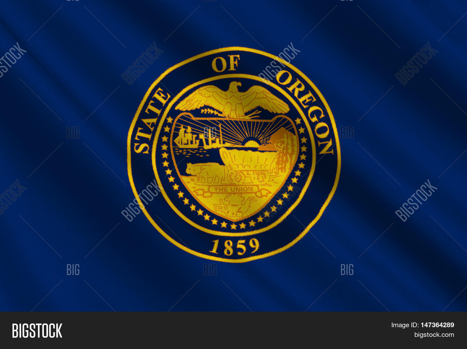 Flag Oregon State Image & Photo (Free Trial) | Bigstock