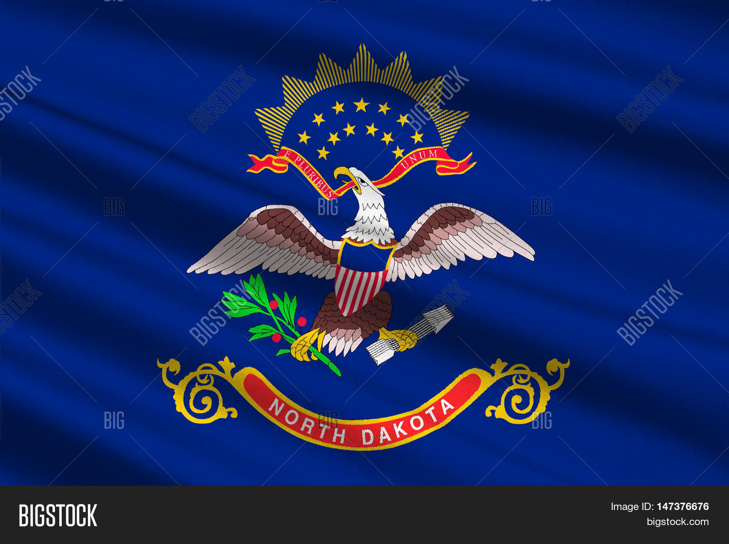 Flag North Dakota Image & Photo (Free Trial) | Bigstock