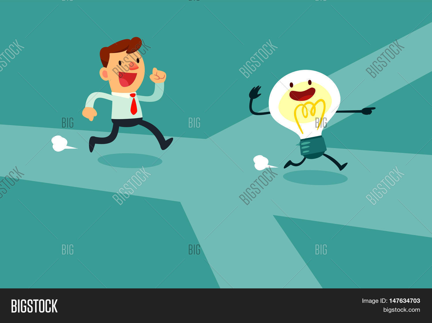 Businessman Run After Vector & Photo (Free Trial) | Bigstock