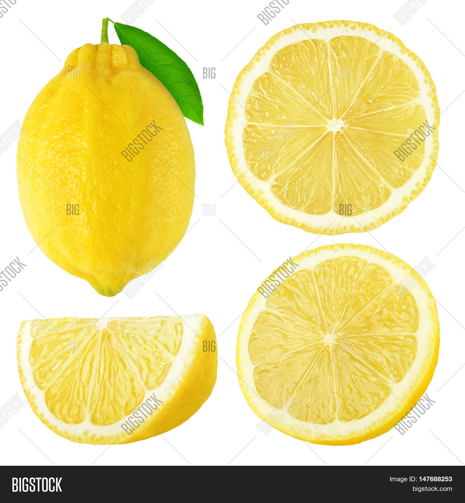 Isolated Lemon Fruits Image & Photo (Free Trial) | Bigstock