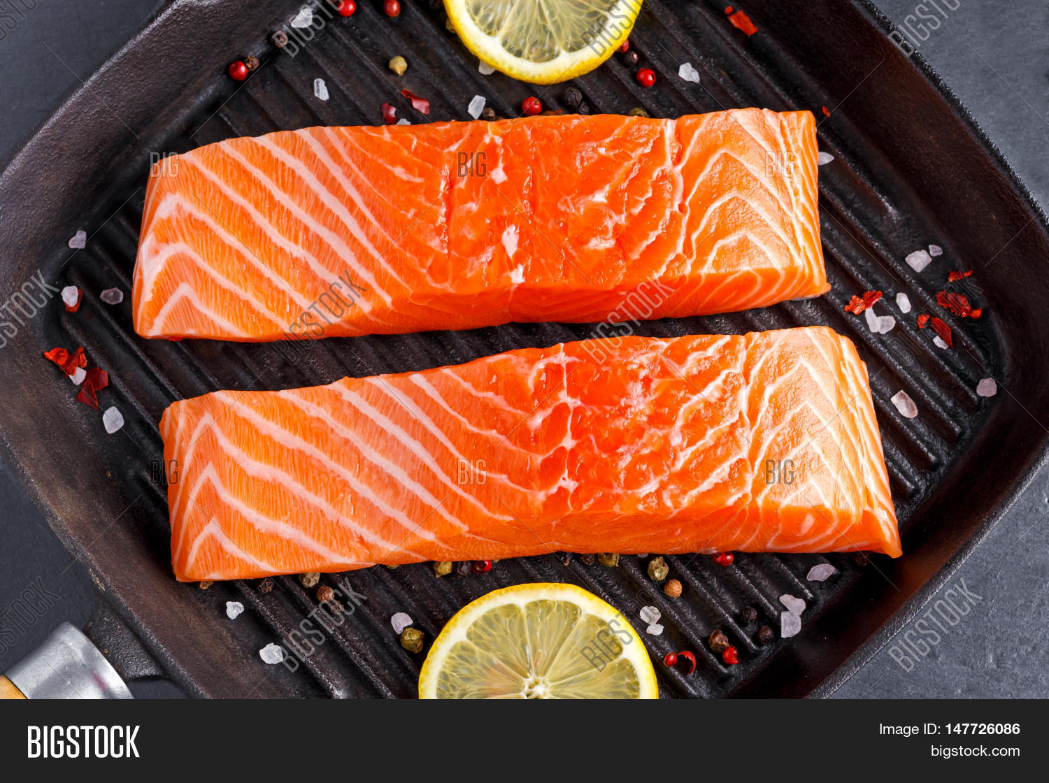 Fresh Raw Salmon Image & Photo (Free Trial) | Bigstock