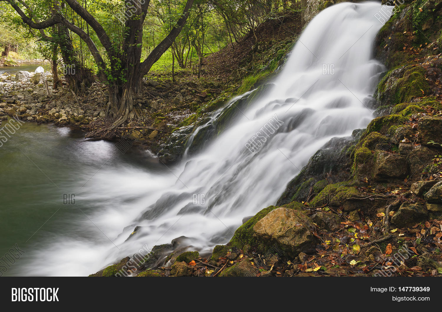 Waterfall On River Image & Photo (Free Trial) | Bigstock