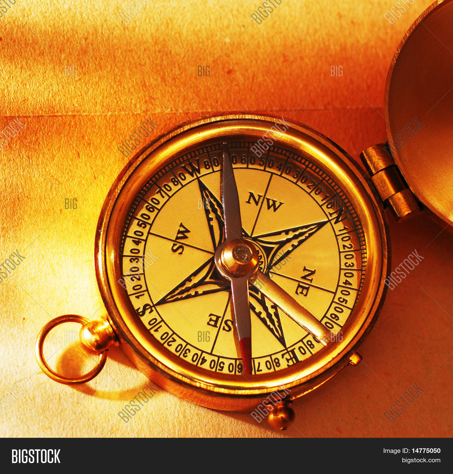 Antique Brass Compass Image & Photo (Free Trial) | Bigstock