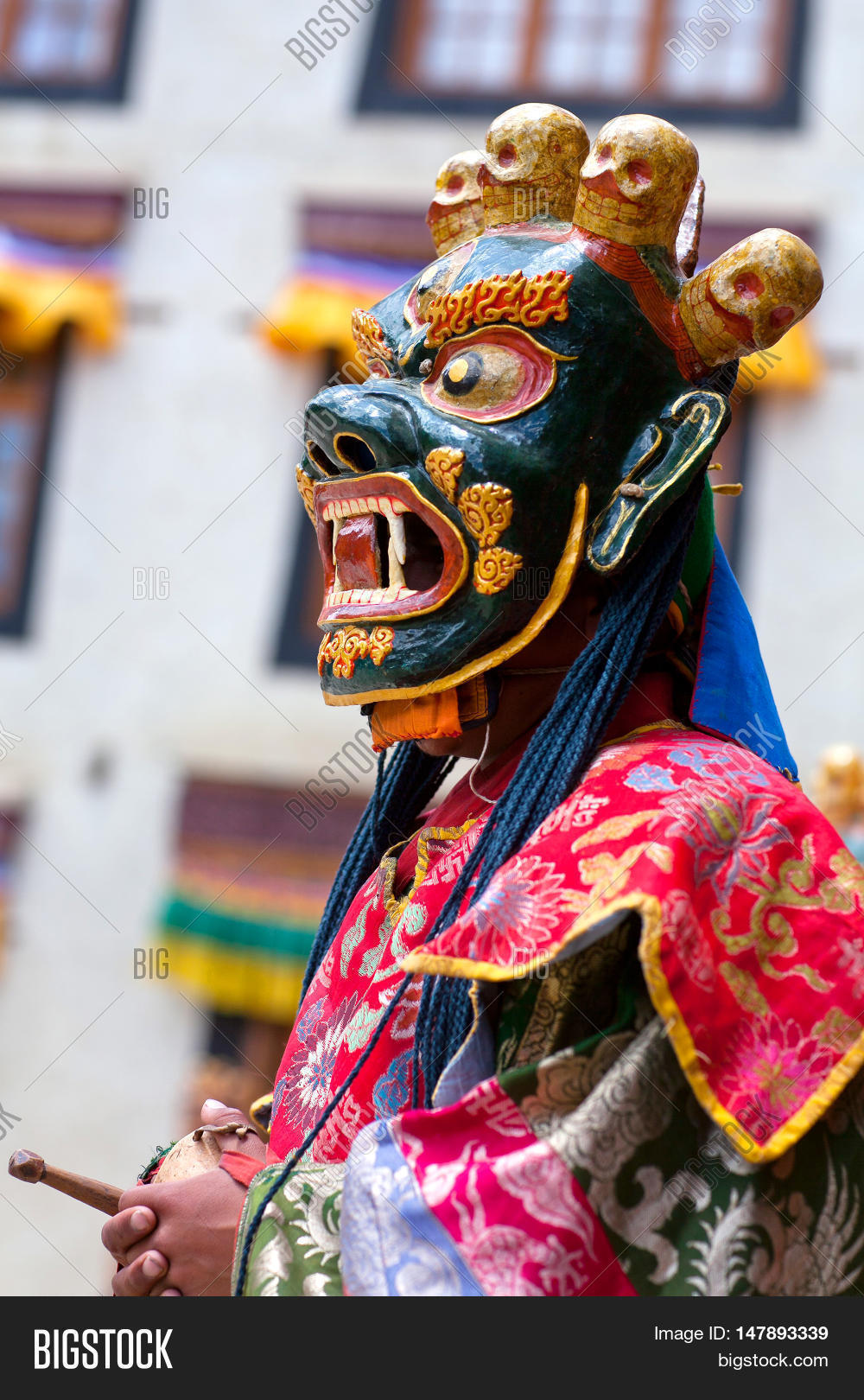 Buddhist Monk Dancing Image & Photo (Free Trial) | Bigstock