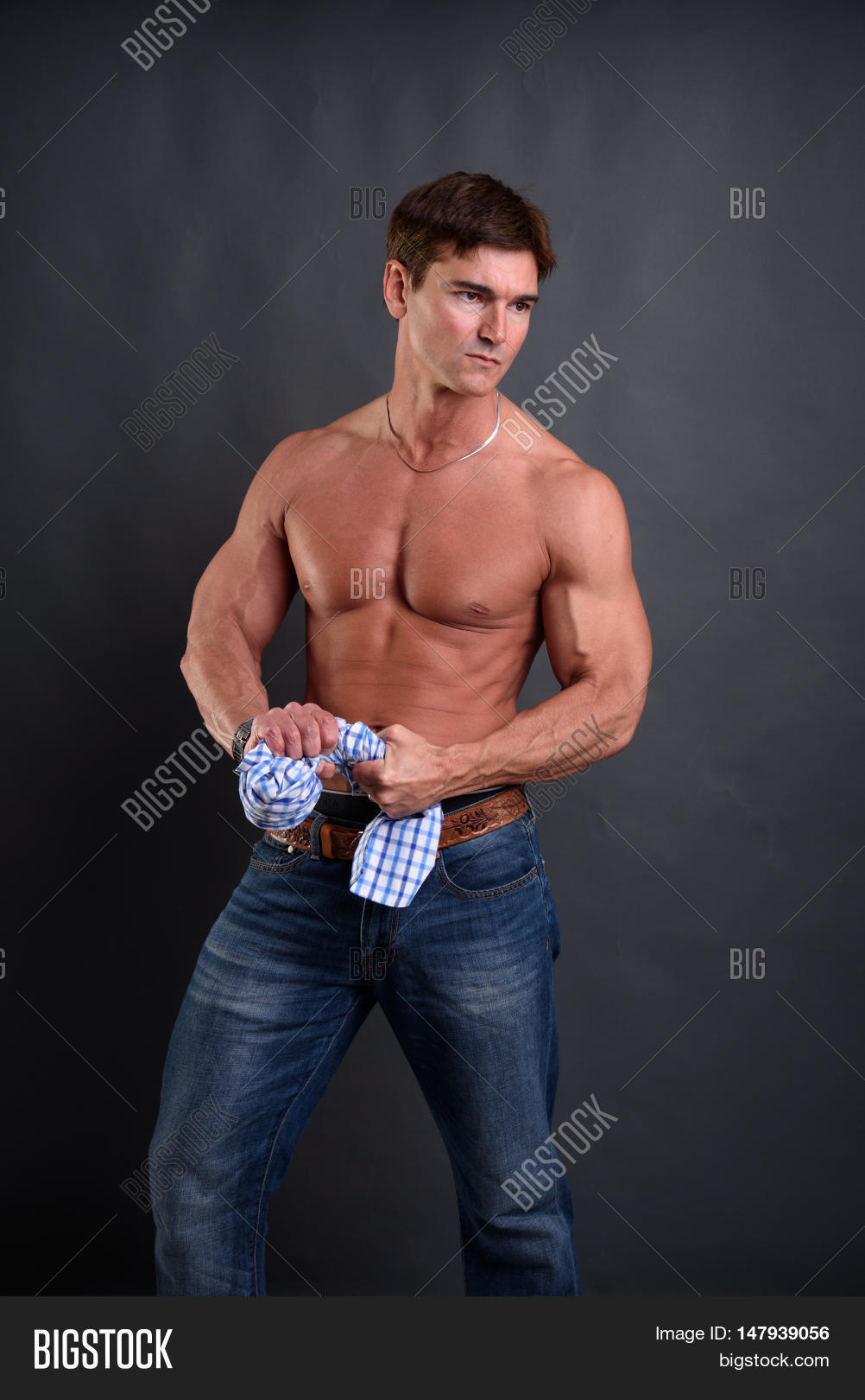 Man Standing Flexing Image & Photo (Free Trial) | Bigstock
