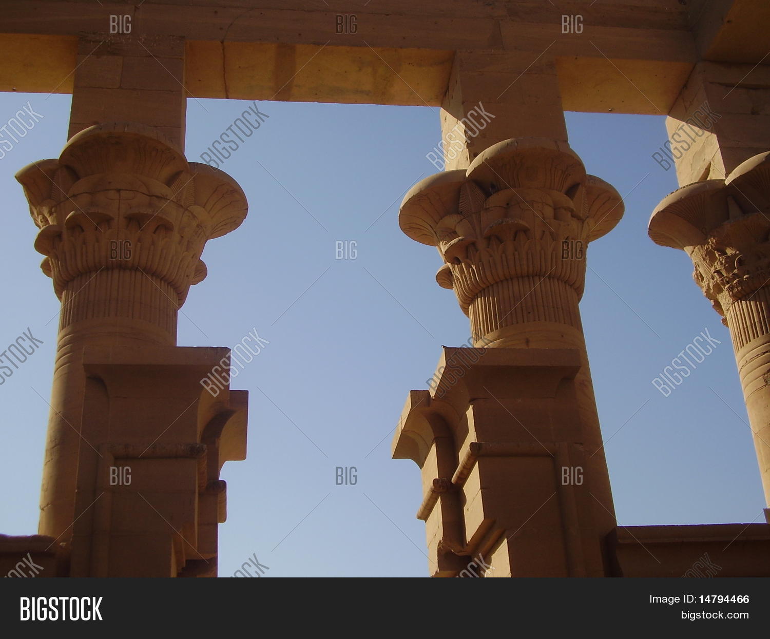 Pharaonic Columns Image & Photo (Free Trial) | Bigstock