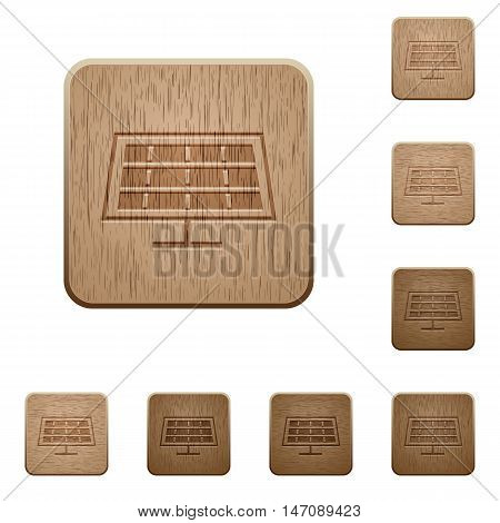 Set Carved Wooden Vector & Photo (Free Trial) | Bigstock