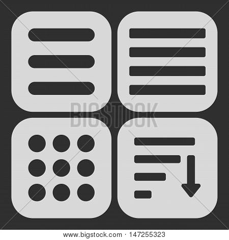 Hamburger Menu Icons Vector & Photo (Free Trial) | Bigstock
