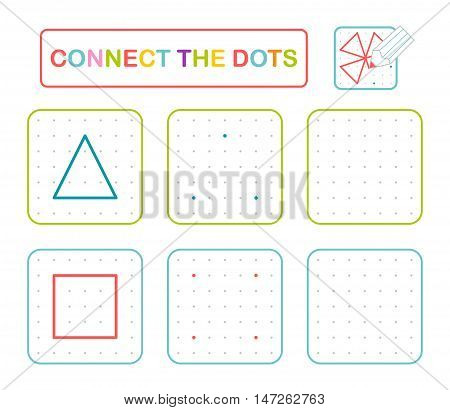 Vector Connect Dots. Vector & Photo (Free Trial) | Bigstock