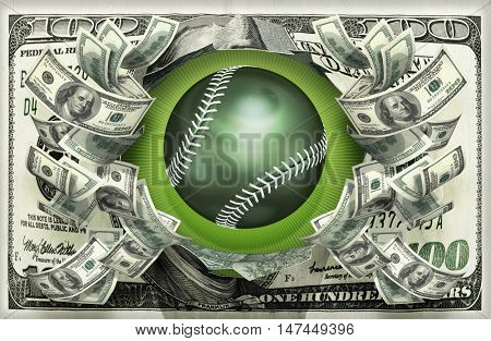 Baseball Money 3D Image & Photo (Free Trial) | Bigstock