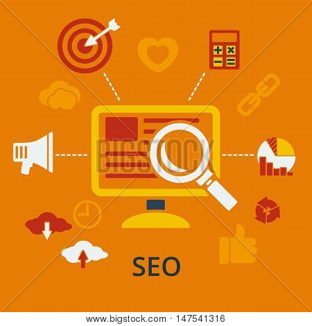 SEO Infographic Vector & Photo (Free Trial) | Bigstock
